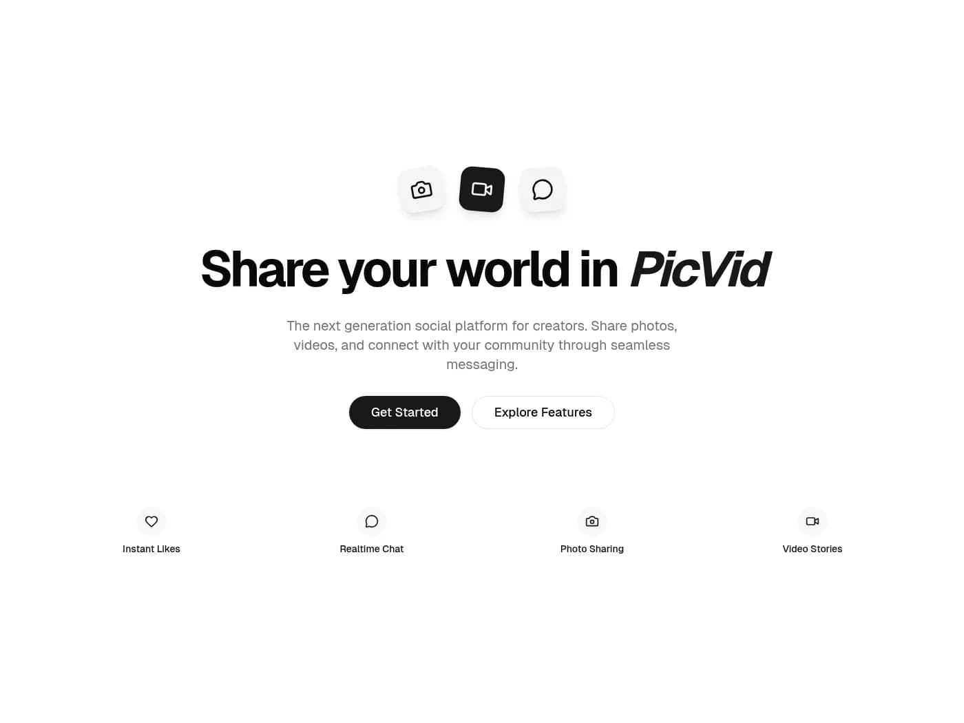 PicVid Social Hub