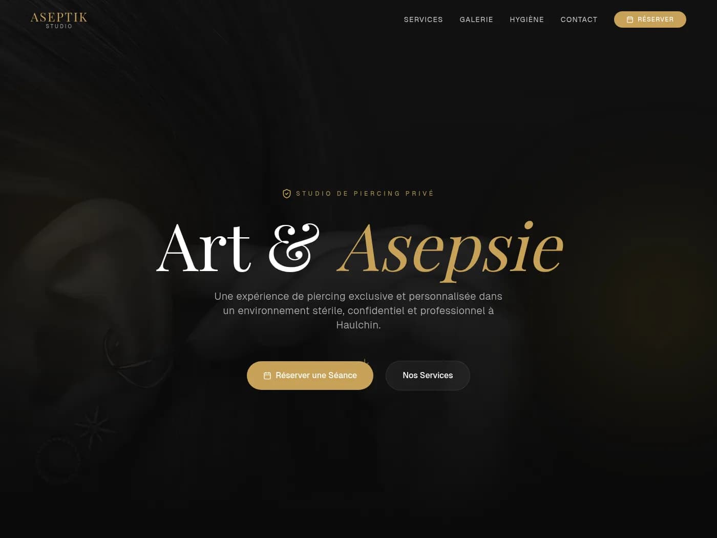 Privé Piercing Studio Site