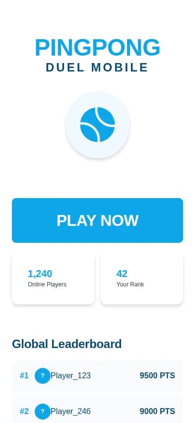 PingPong Duel Mobile