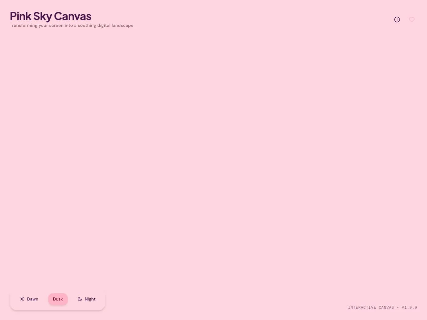 Pink Sky Canvas