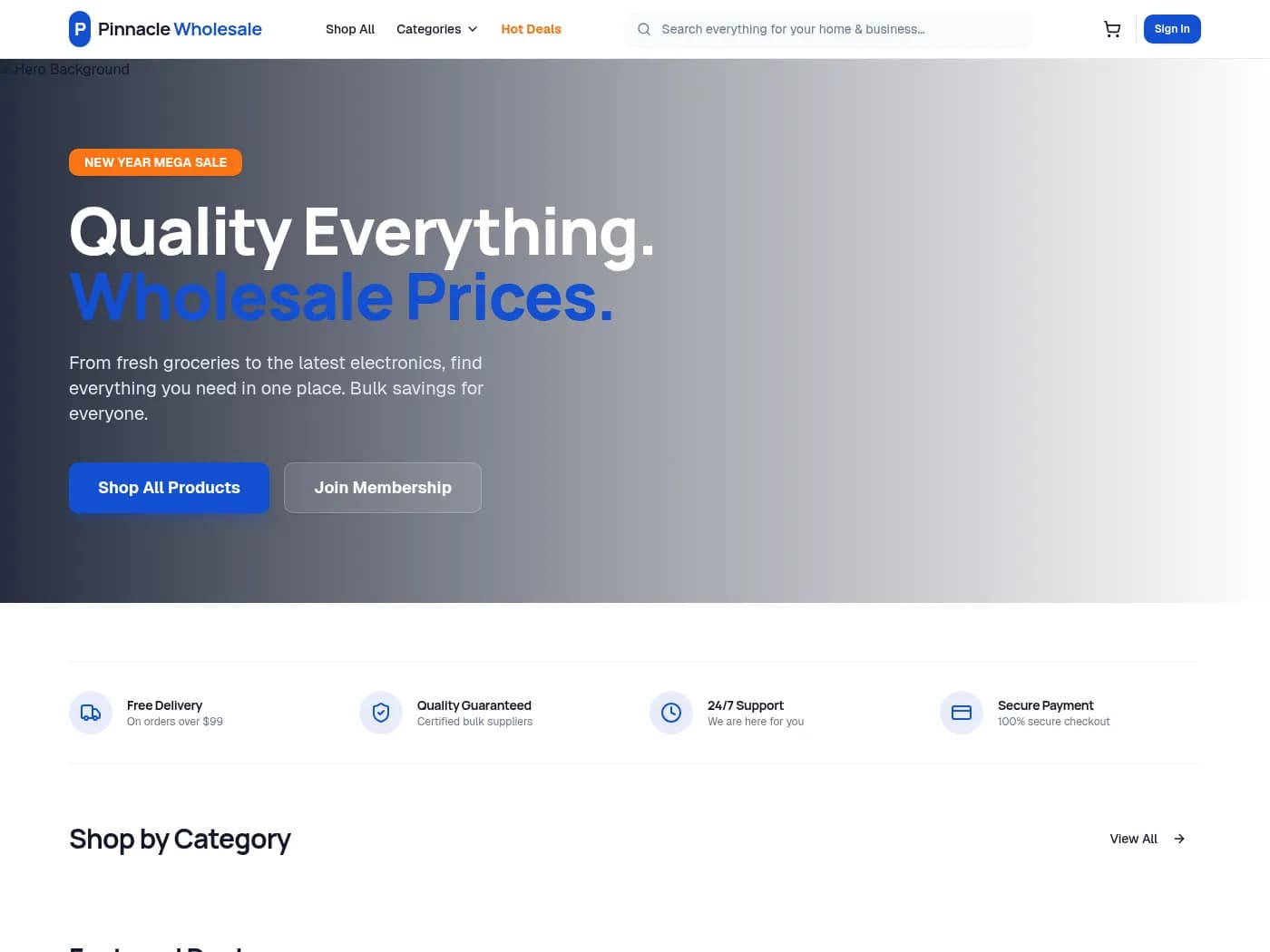Pinnacle Wholesale Store