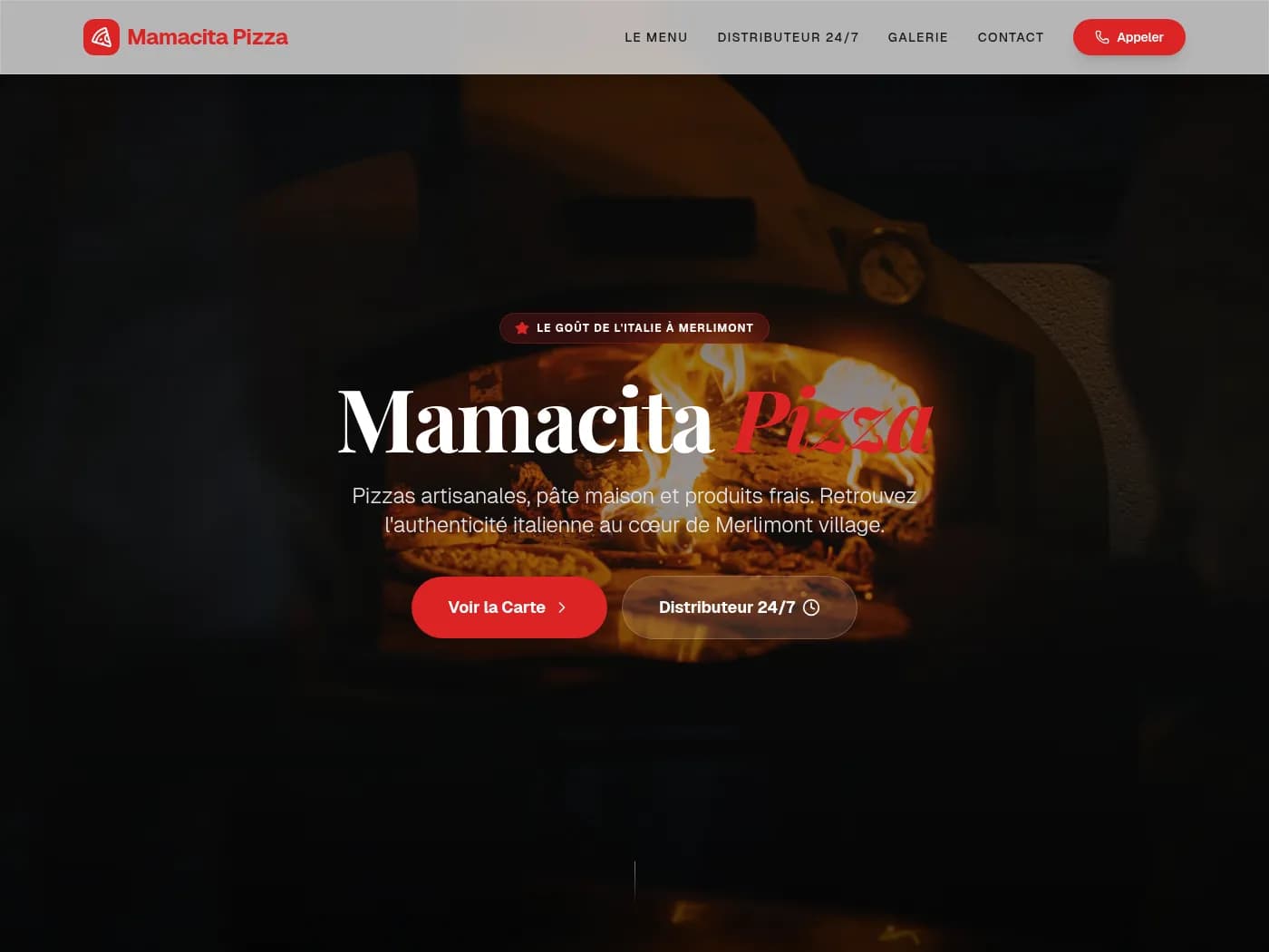 Pizzeria Showcase Site