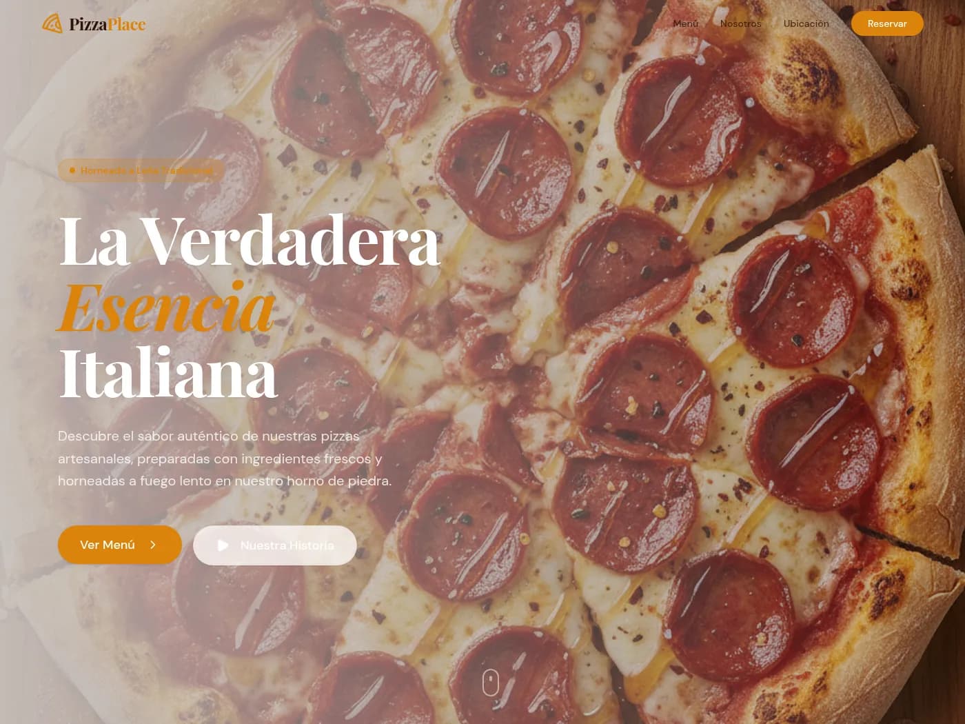 PizzaPlace Web Showcase