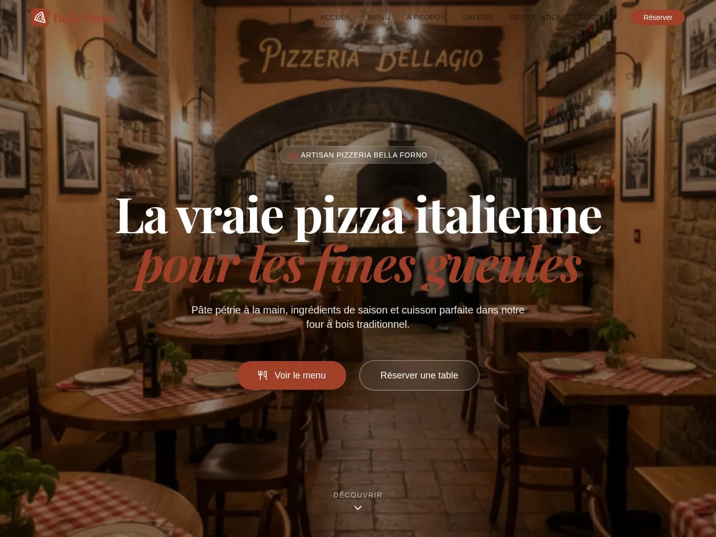 Bella Forno Pizzeria Site