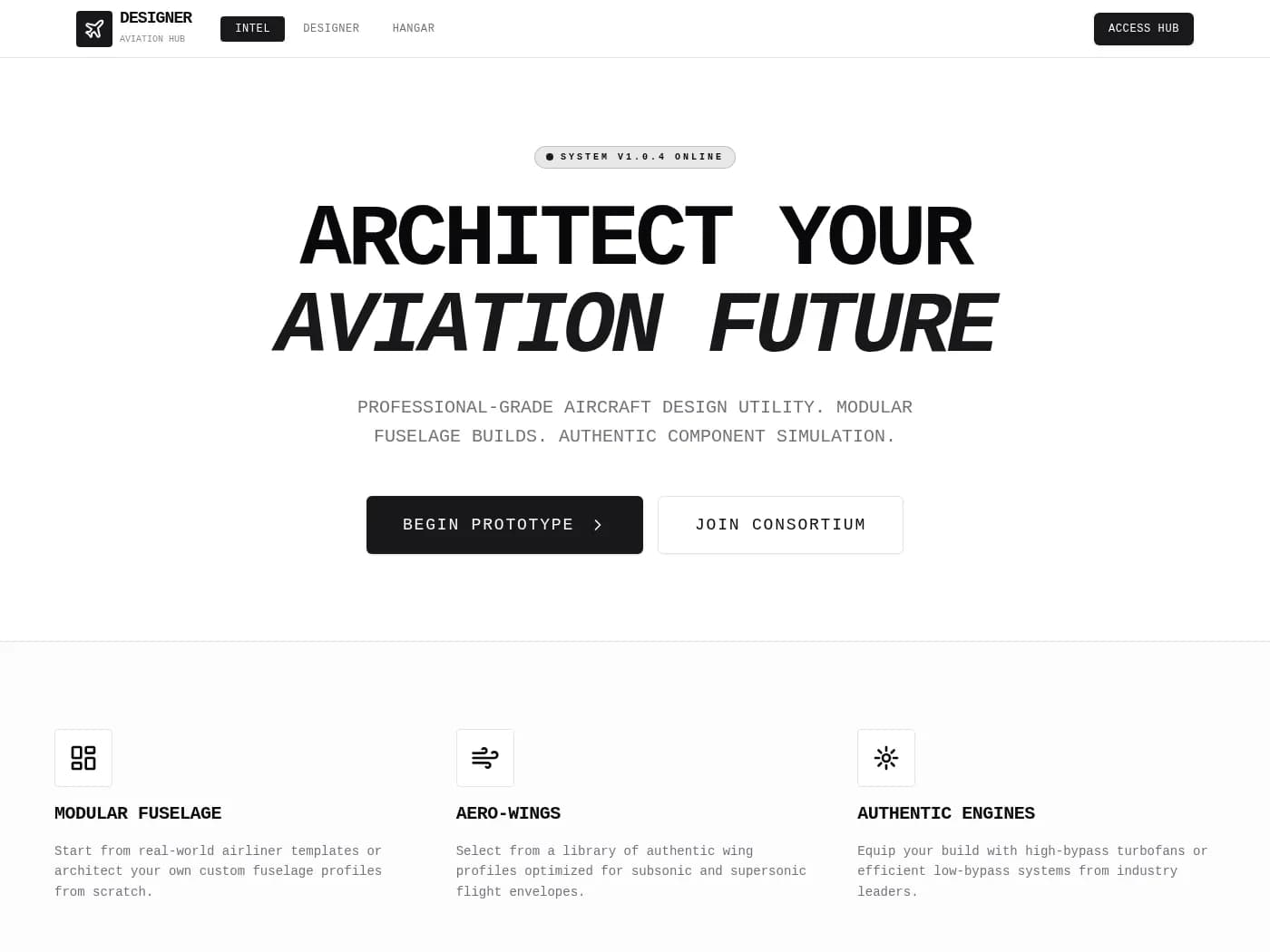 Plane Designer Hub