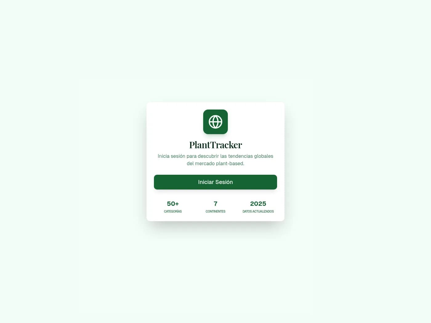 Global Plant-Based Tracker