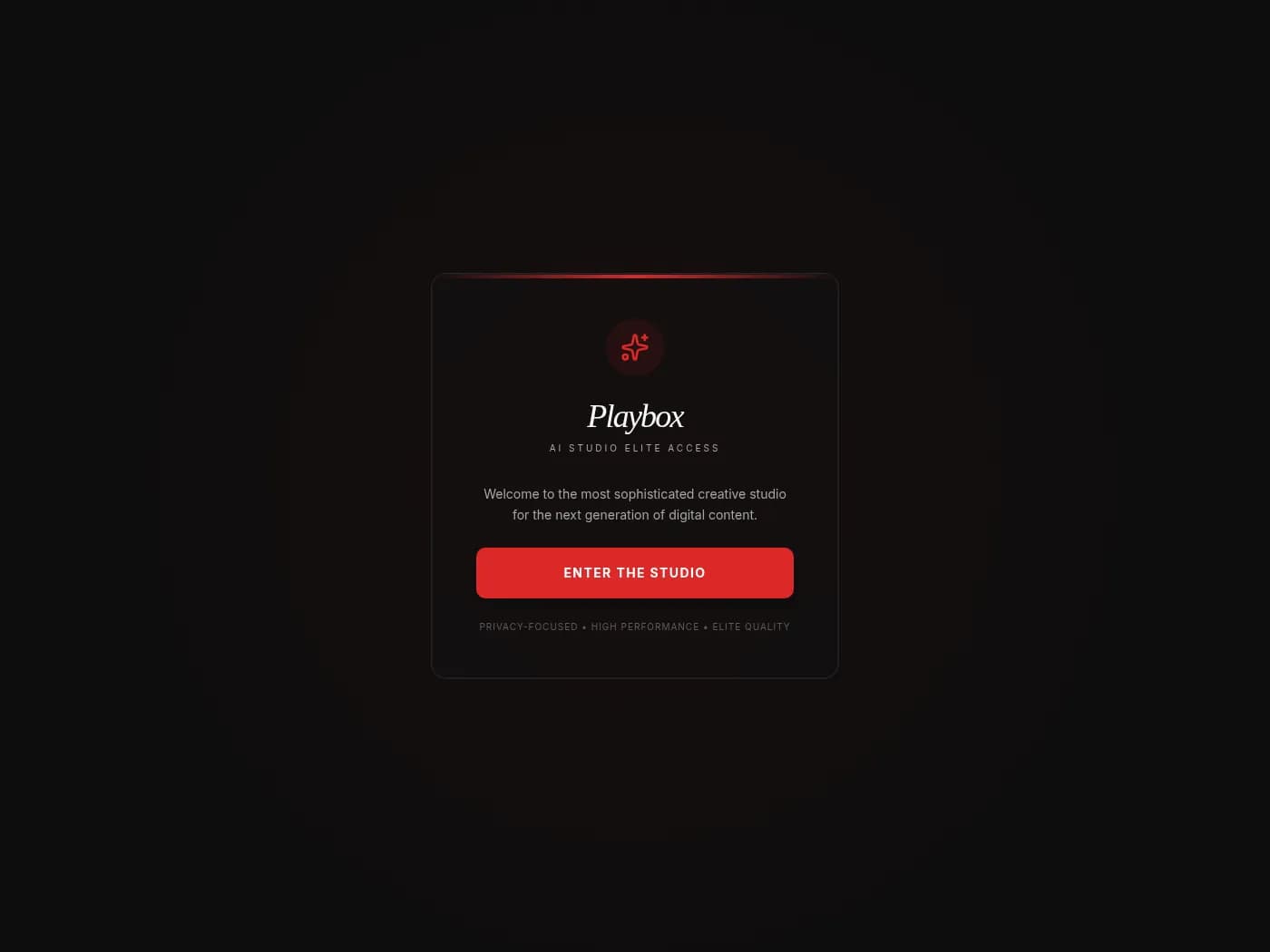 Playbox AI Studio