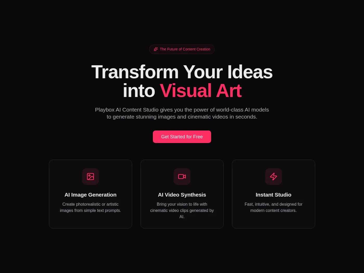 Playbox AI Content Studio