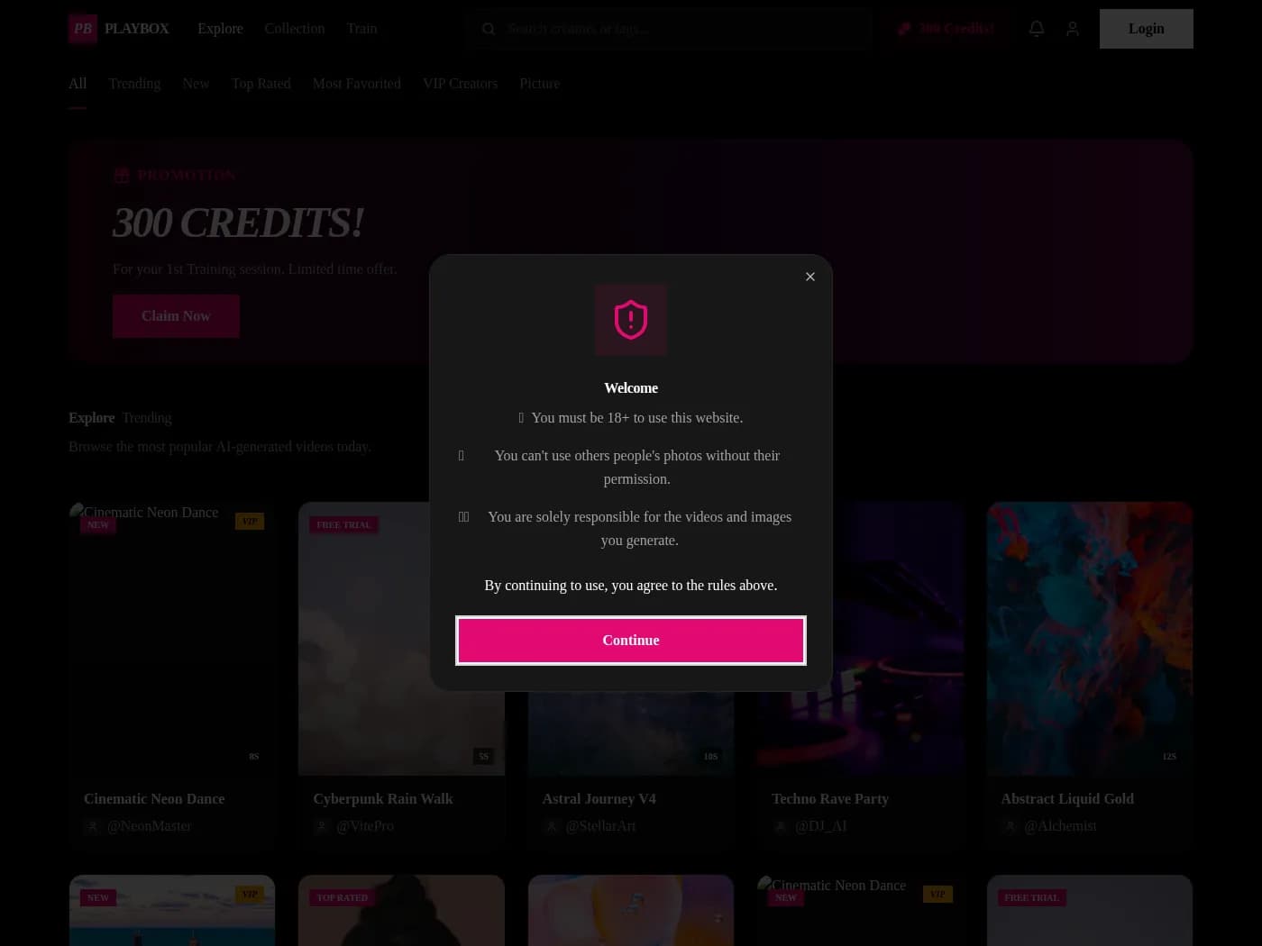 PlayBox Web Clone