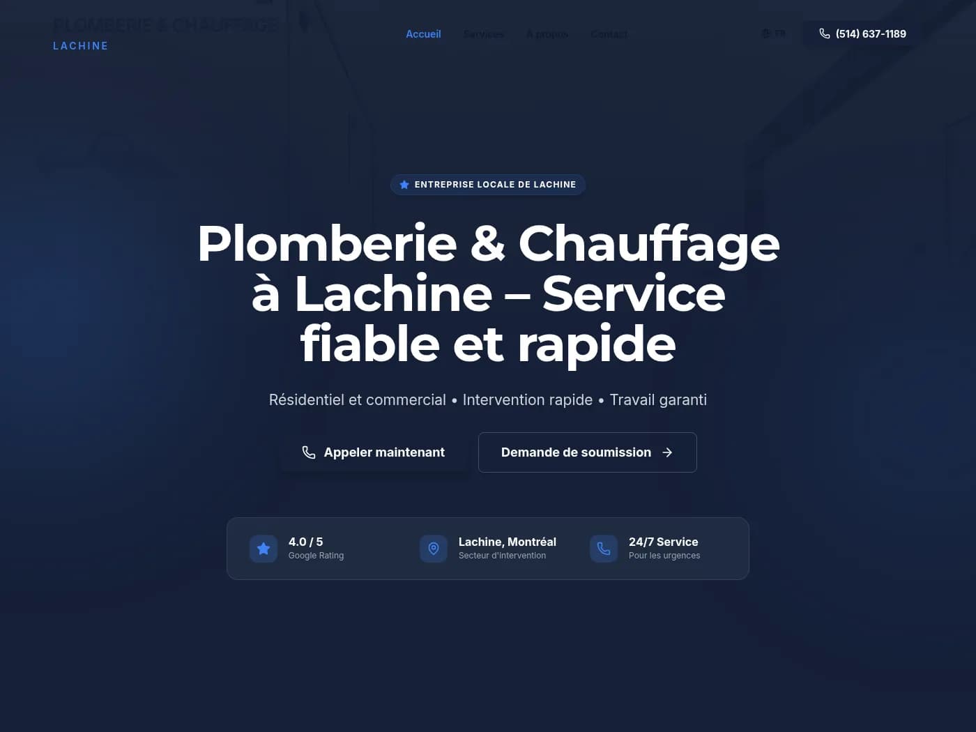 Plomberie Lachine Web Presence