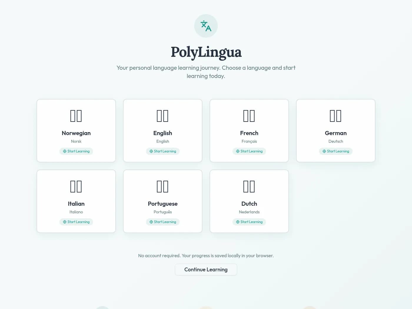 PolyLingua Web App