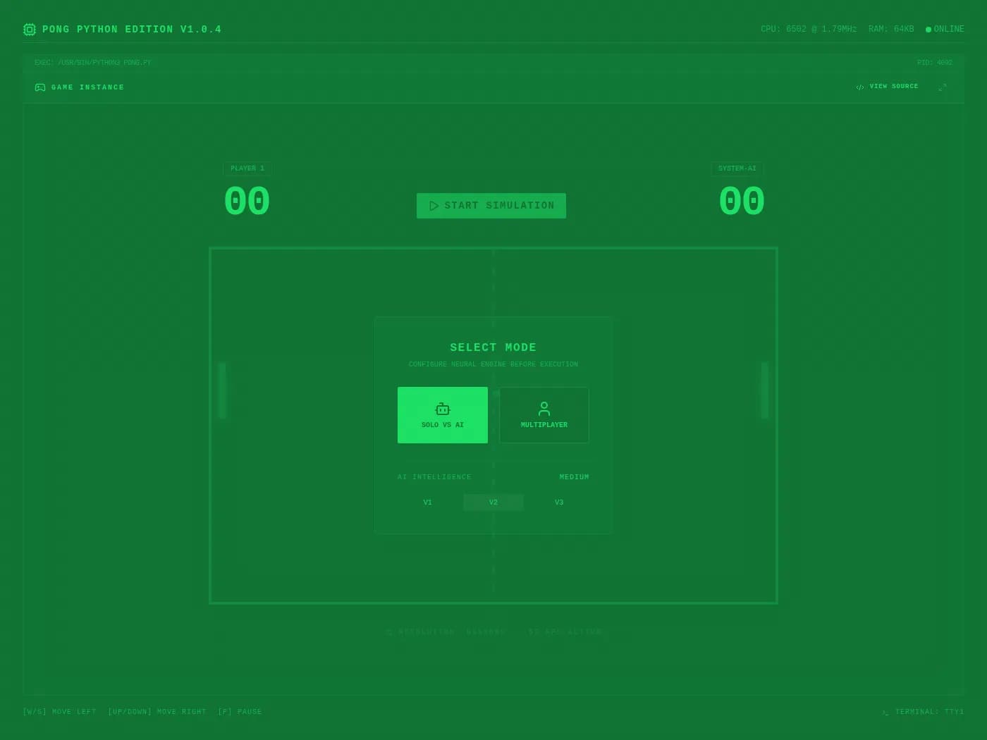 Pong Python Edition