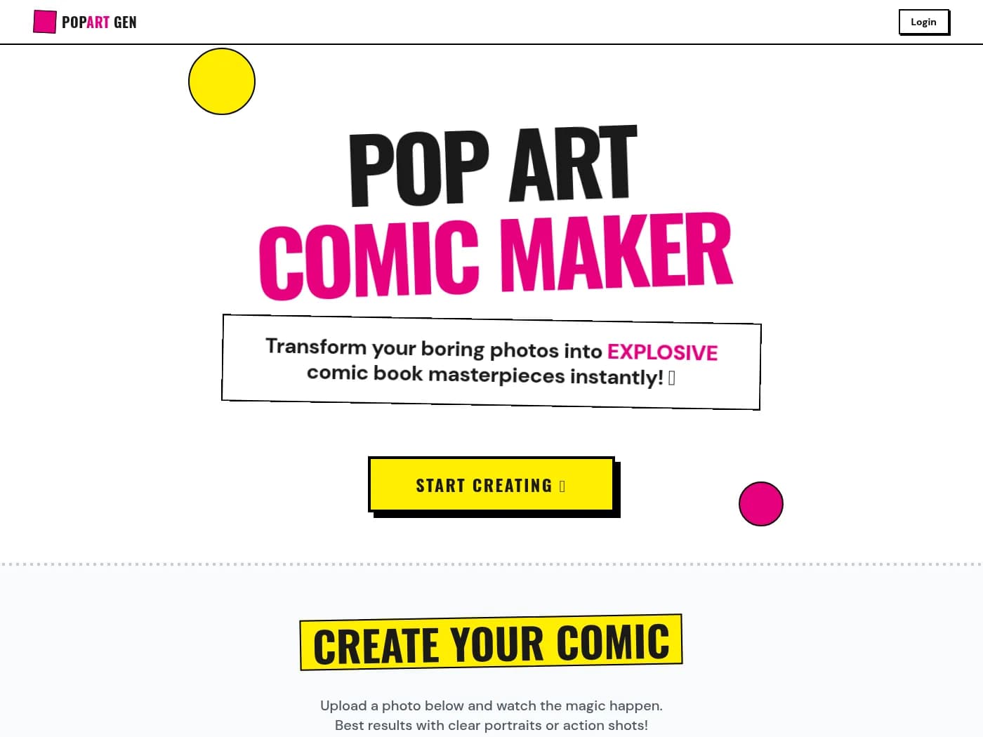 PopArt Comic Generator