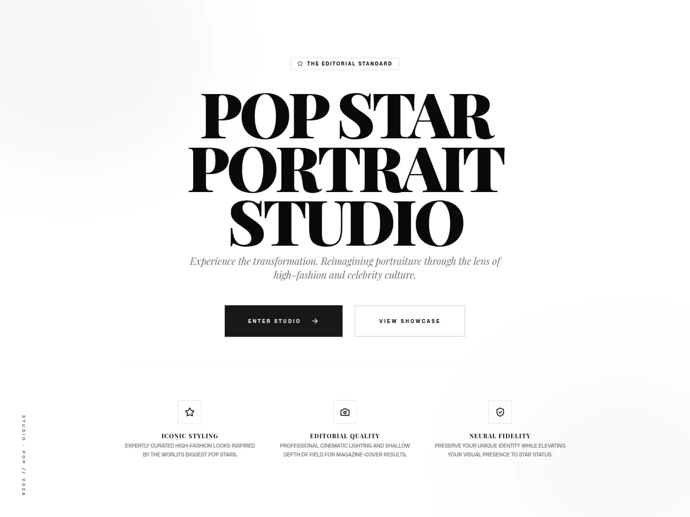 Pop Star Portrait Studio