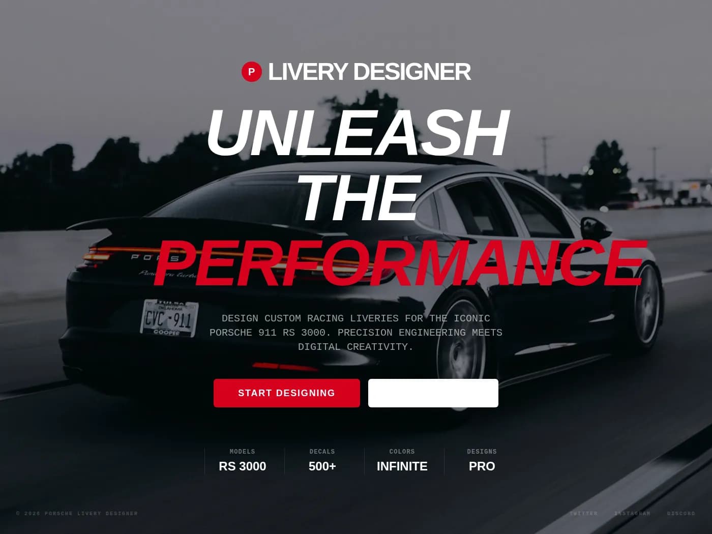 Porsche Racing Livery Designer