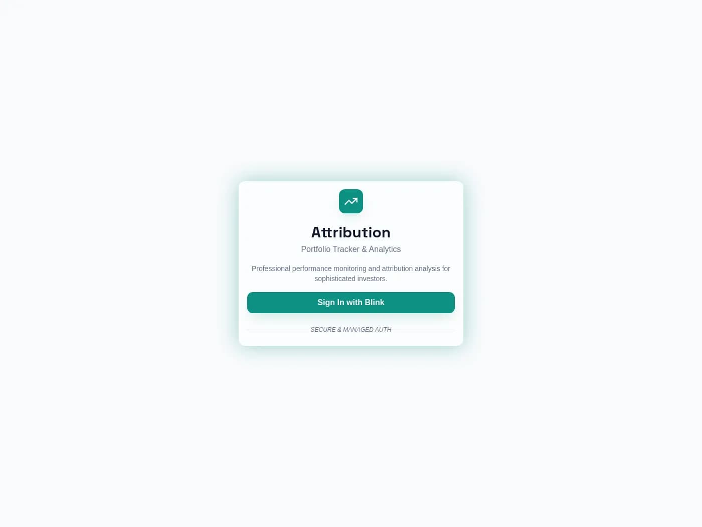 Attribution Portfolio Tracker