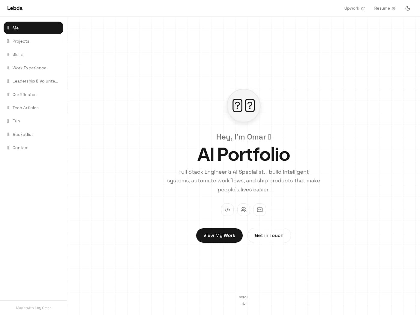 OmarLebda Portfolio Clone