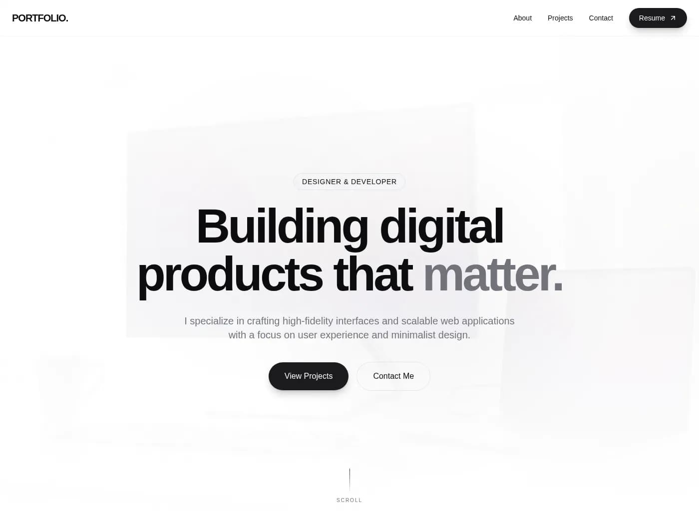 Portfolio Landing Pro