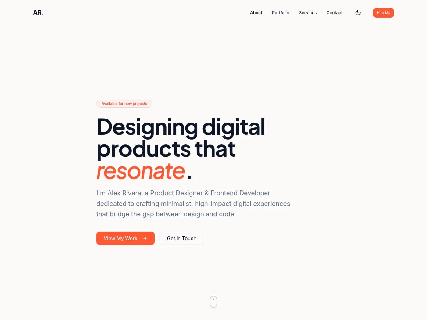 Minimalist Portfolio Pro