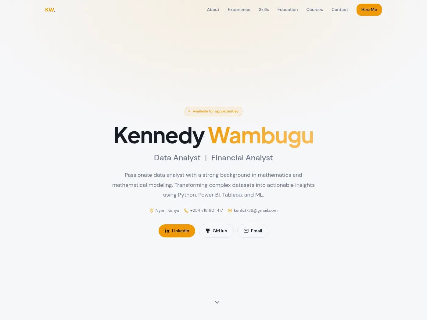 Social Portfolio Resume