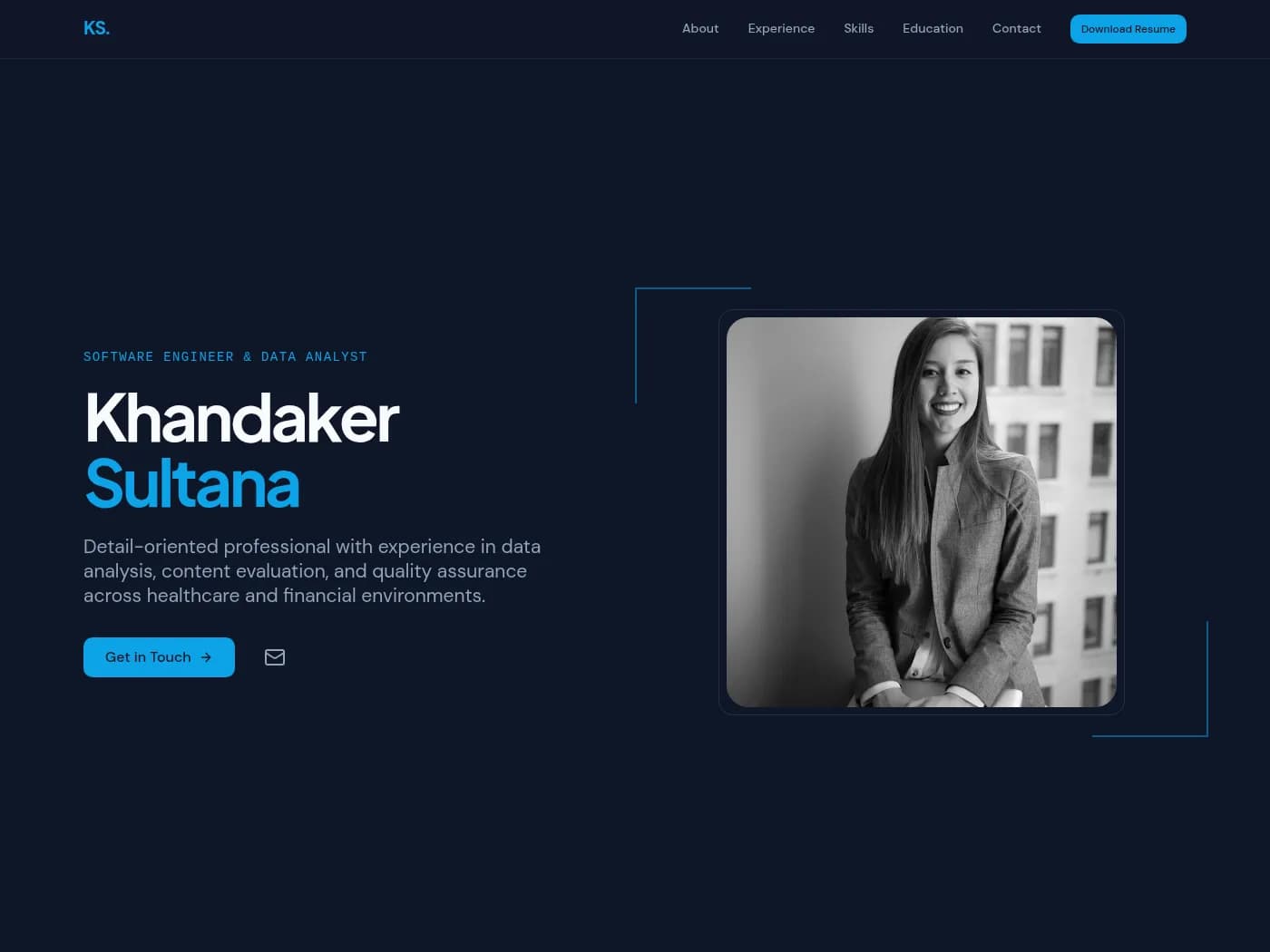Resume Portfolio Site