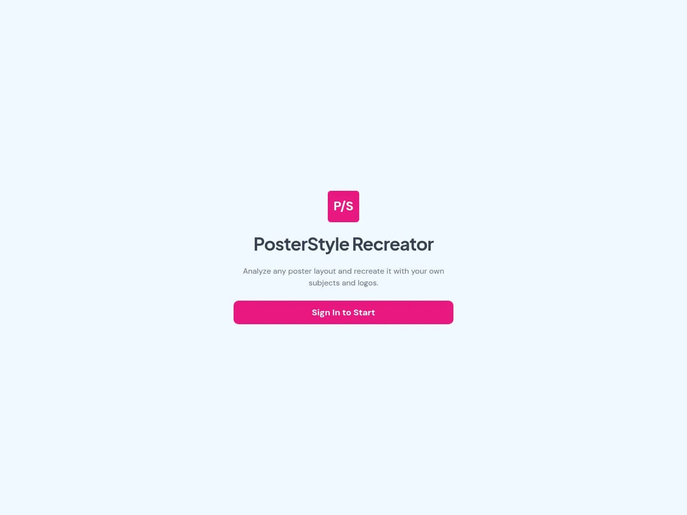 PosterStyle Recreator