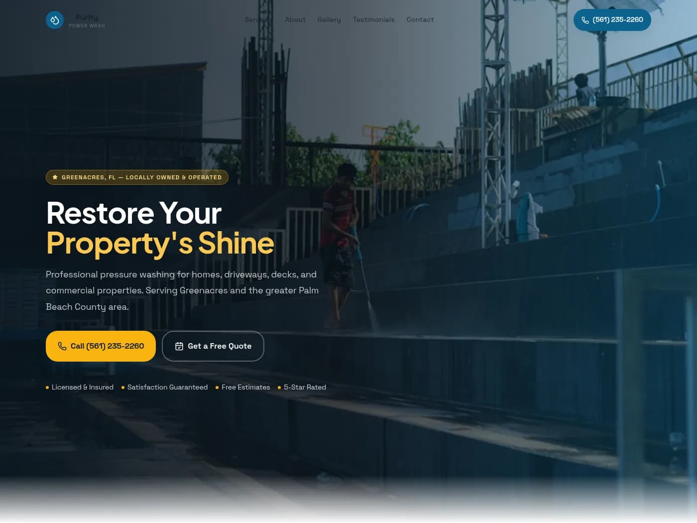 Purity Power Wash Site