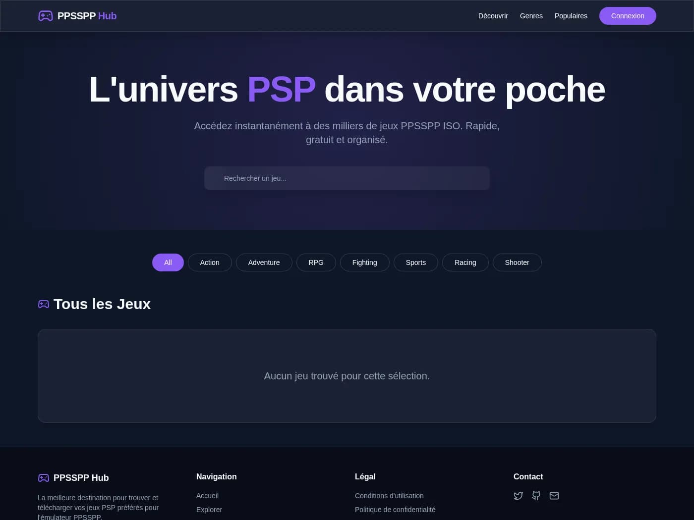 PPSSPP Jeux Hub