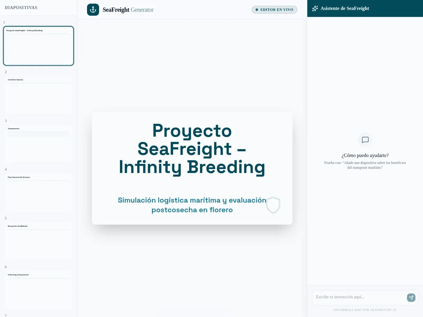 SeaFreight PPT Generator