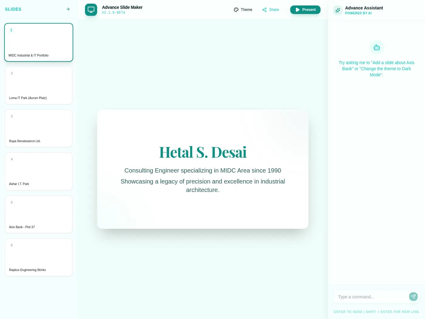 Advance Slide Maker