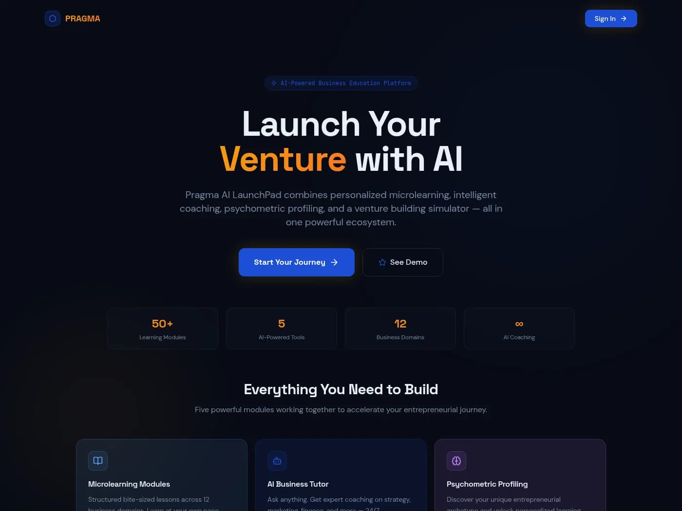 Pragma AI LaunchPad