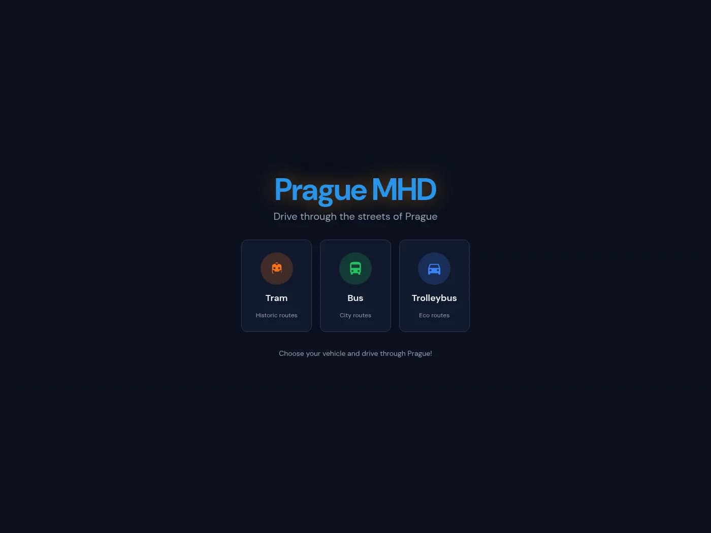 Prague MHD 3D Game