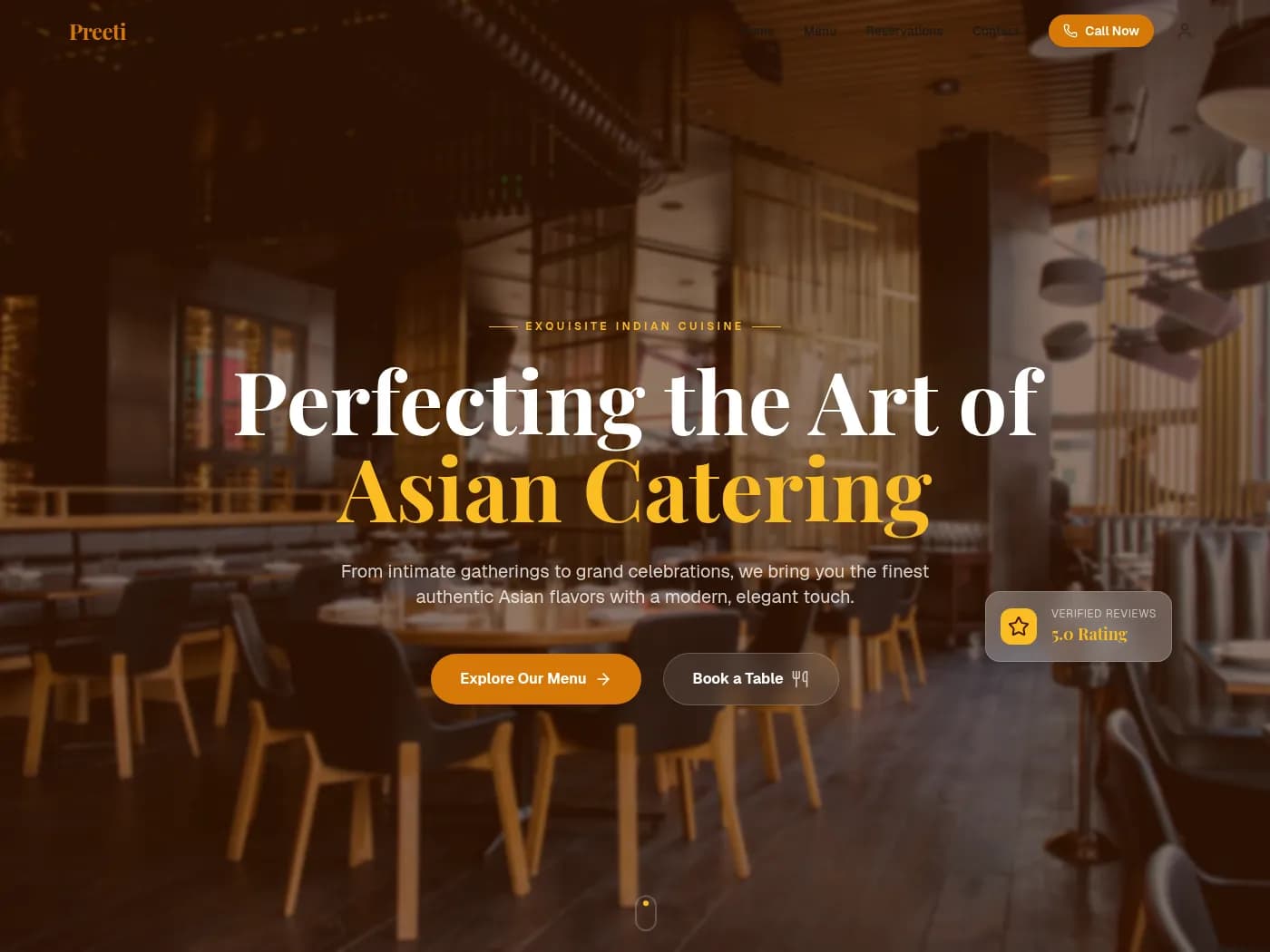 Preeti Restaurant Clone