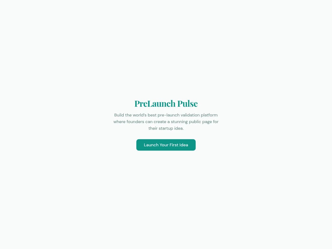 PreLaunch Pulse