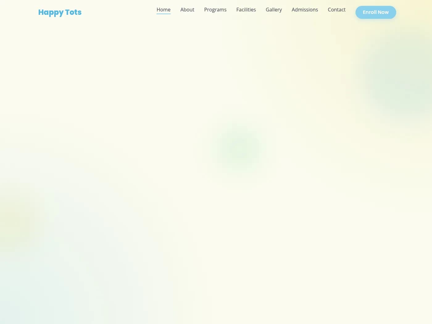 Happy Tots Preschool Site