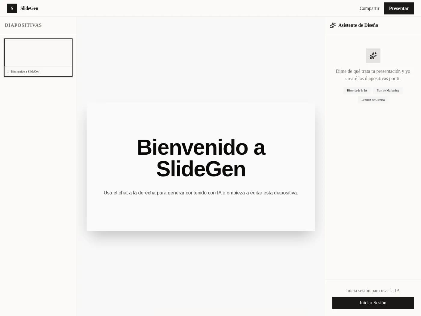 SlideGen Presentation Builder