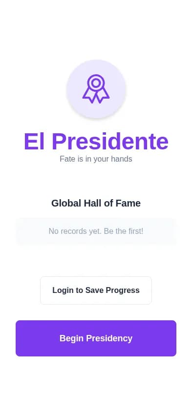 President's Choice Game