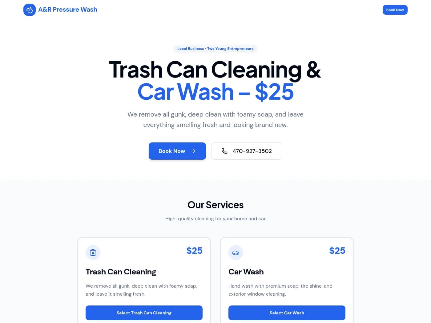 A&R Pressure Wash Site