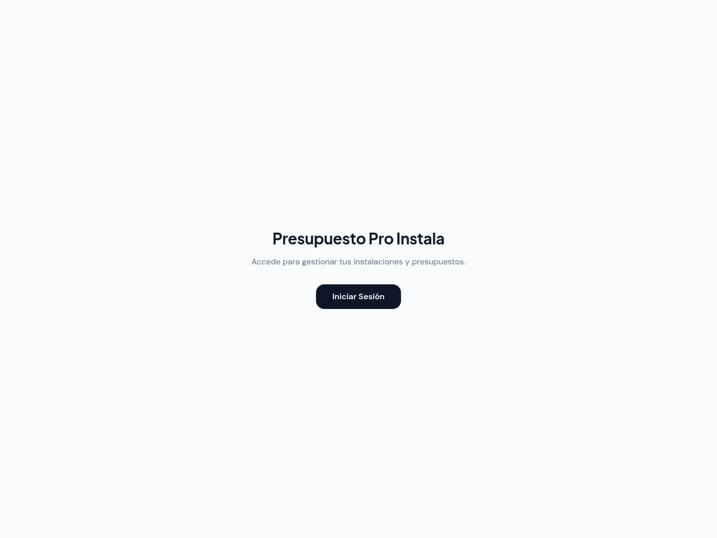 Presupuesto Pro Instala