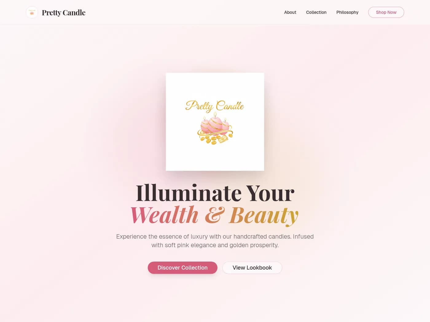 Pretty Candle Luxe Logo