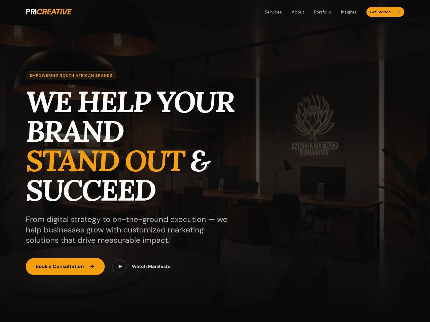 PRICreative Agency Site