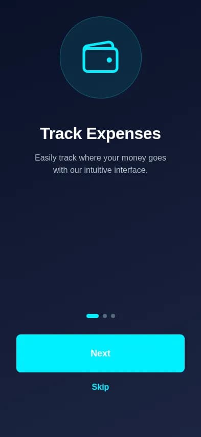PrimeSpend – The Futuristic Fintech Budget & Expense Tracker for iPhone