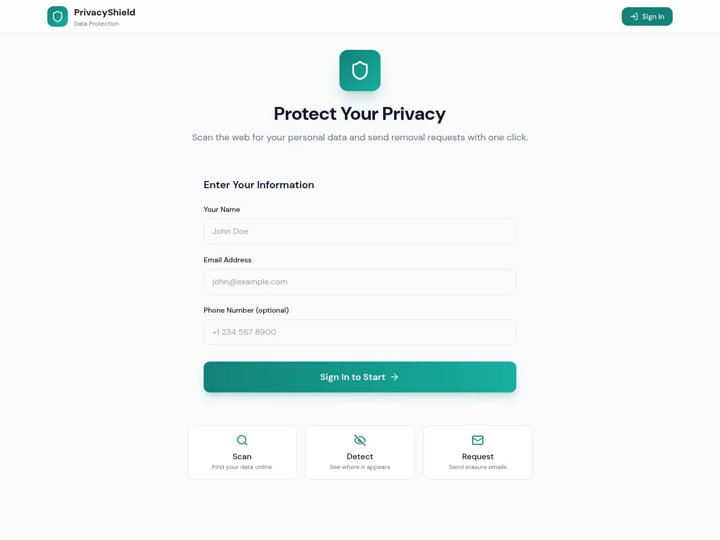 PrivacyShield App