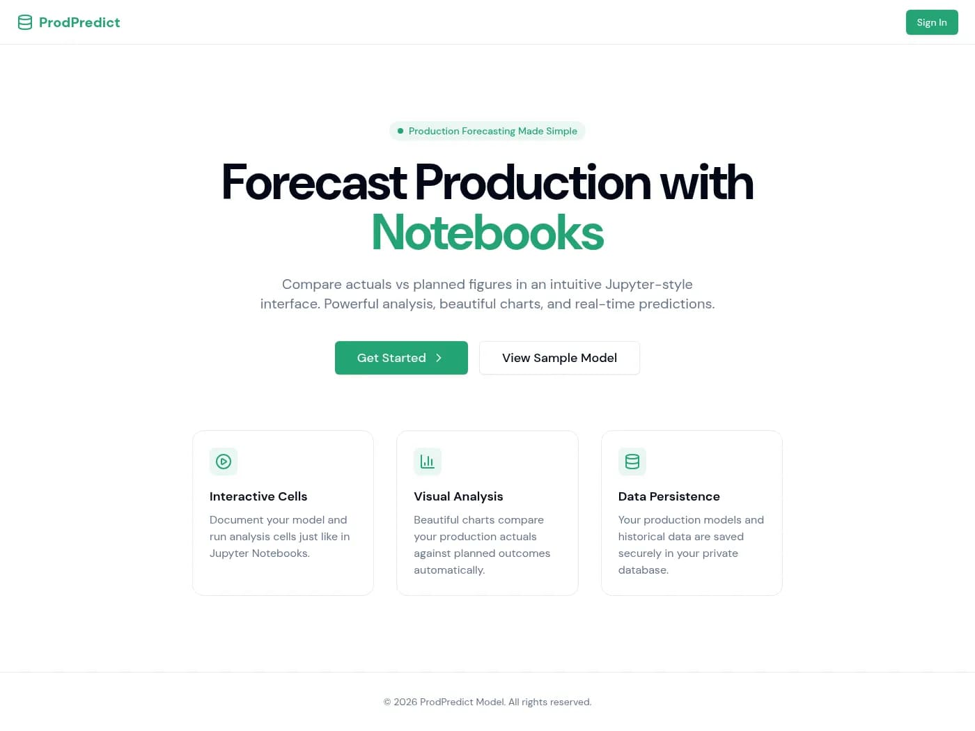 ProdPredict Model