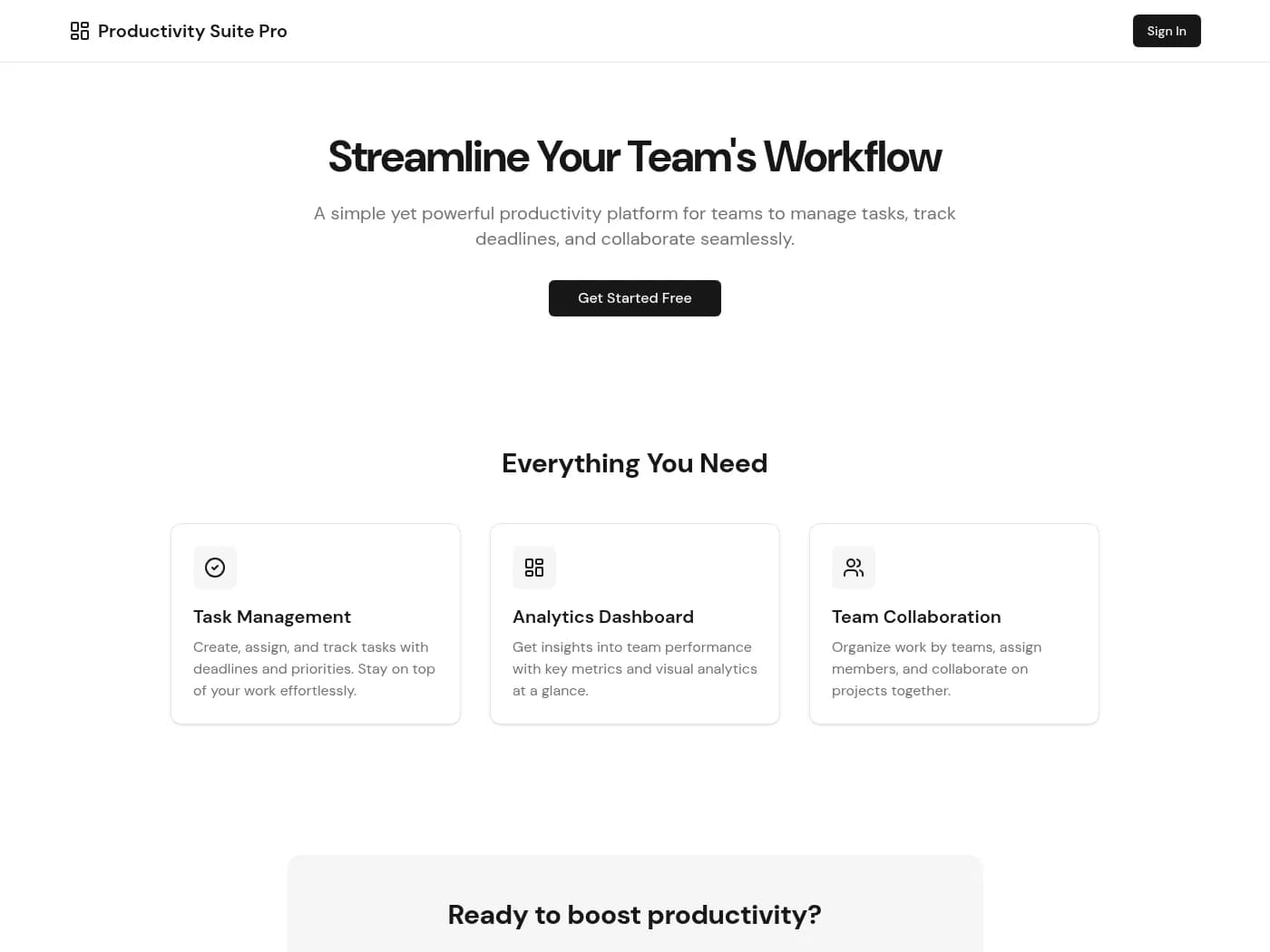 Productivity Suite Pro