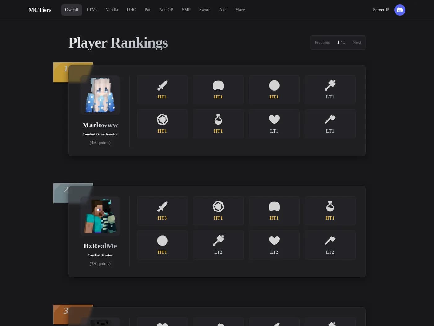 Minimalist Profile Site