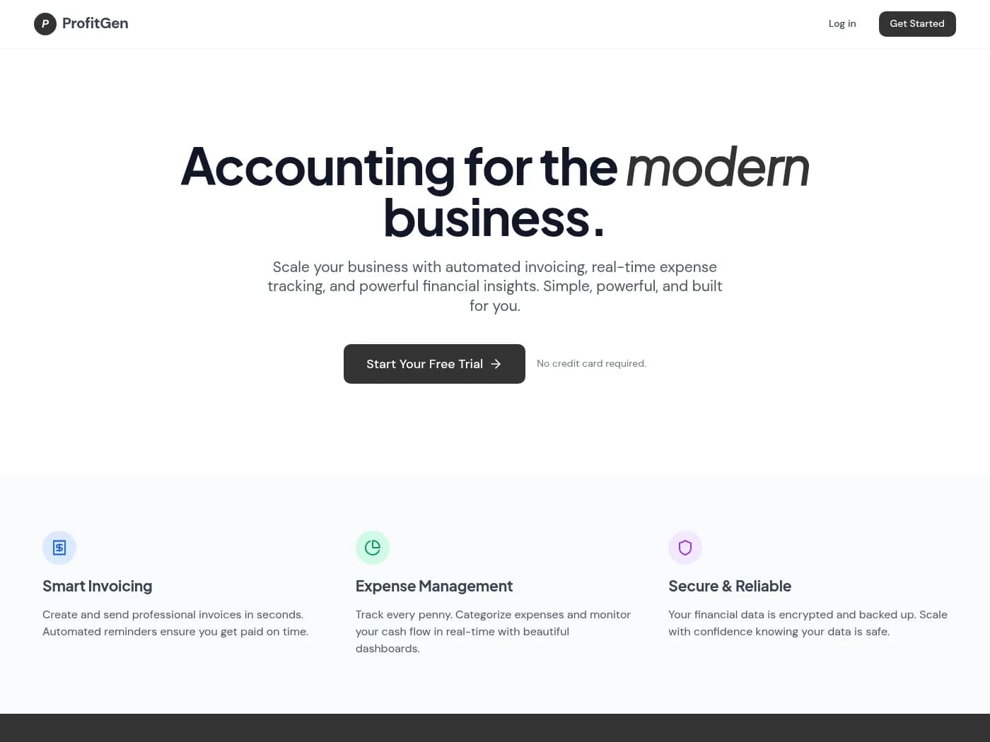 ProfitGen Web Platform