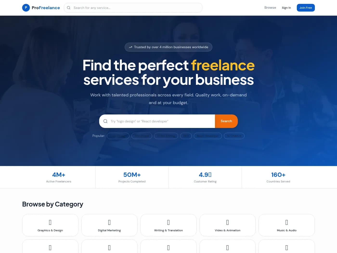 ProFreelance Marketplace