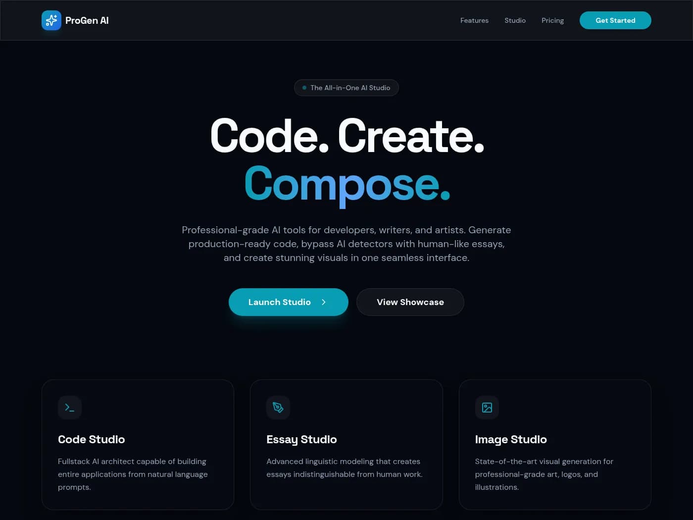 ProGen AI Studio