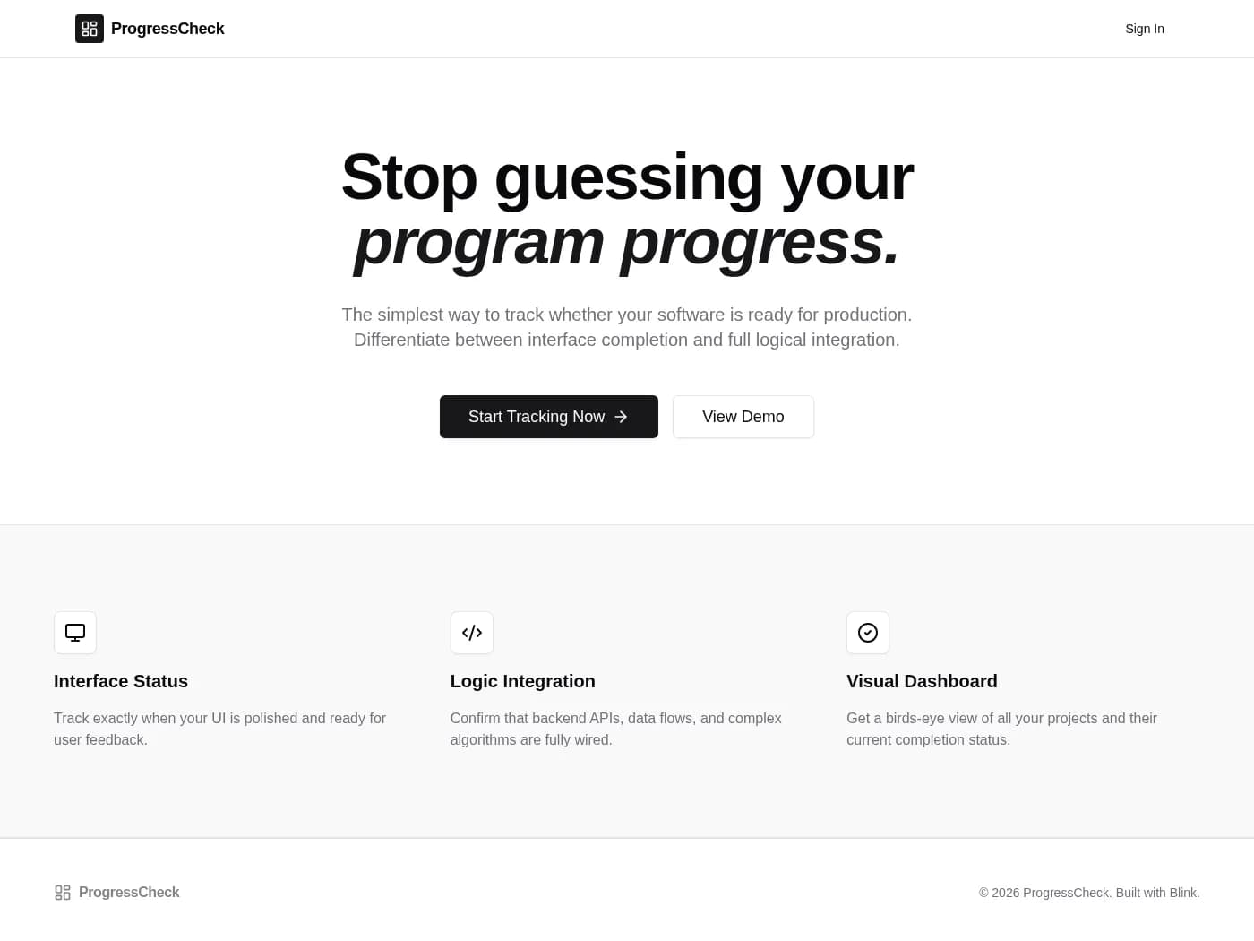 Program Completion Checker
